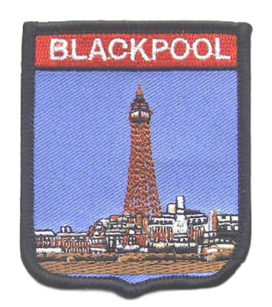 BLACKPOOL TOWN WORLD EMBROIDERED PATCH BADGE - Emblems Gifts
