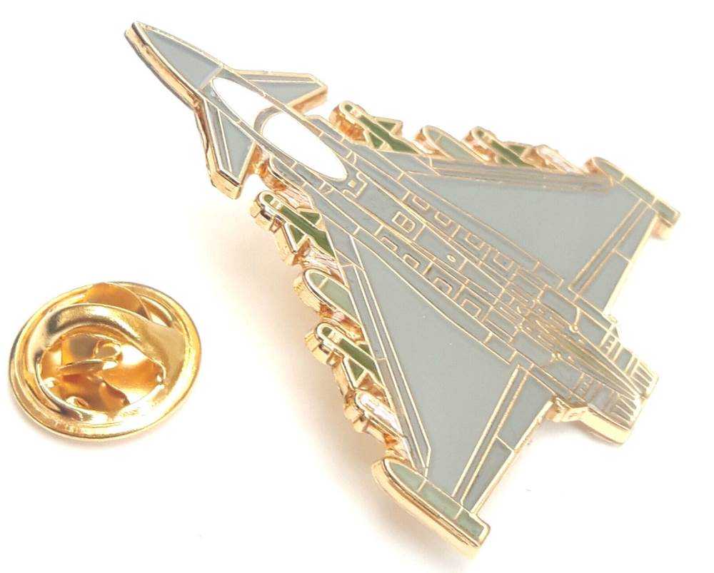 Typhoon Plan View Enamel Lapel Pin Badge - Emblems Gifts