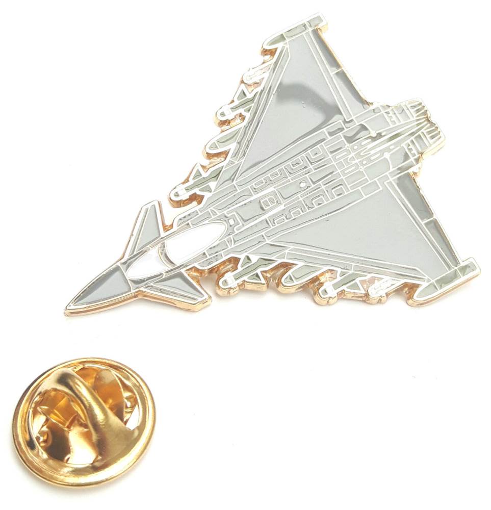 Typhoon Plan View Enamel Lapel Pin Badge - Emblems Gifts