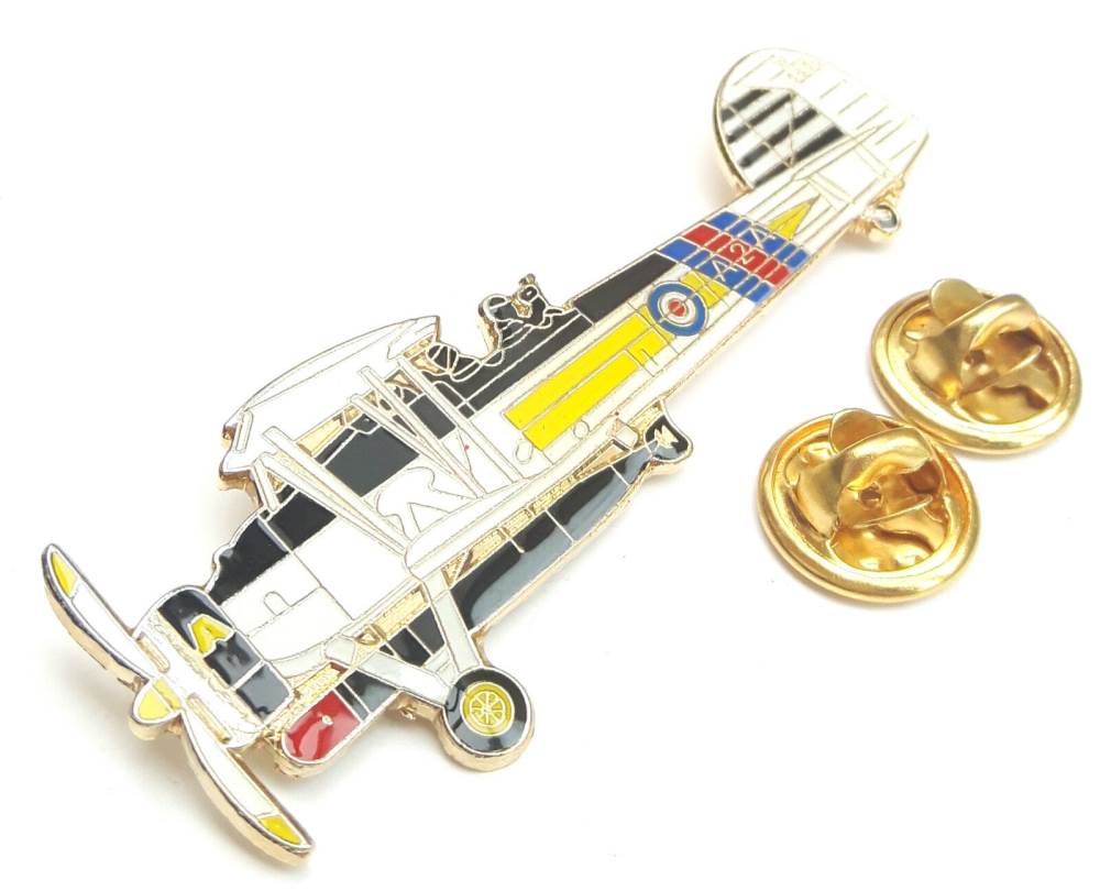 Swordfish Aeroplane Side View Enamel Lapel Pin Badge - Emblems Gifts