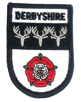 Derbyshire Embroidered Patch - Emblems Gifts