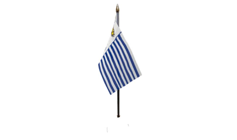 12 Pack Seborga 6″ x 4″ Desk Table Flag with Black Plastic Cone Bases ...