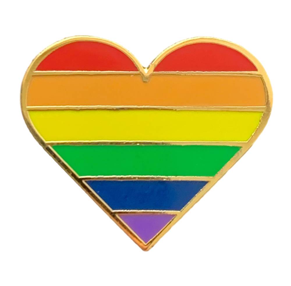 Set of 3 Rainbow LGBTQ & Gay Pride Enamel Lapel Pin Badges | Emblems ...